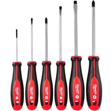 Milwaukee Zestaw Wkrętaków Płaskie Gwiazdkowe SL PZ 6 szt. 4932471806
